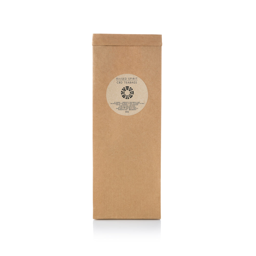 RAISED SPIRIT Organic CBD Tea – 100% Organic Herbal Hemp Tea – Hempine ...